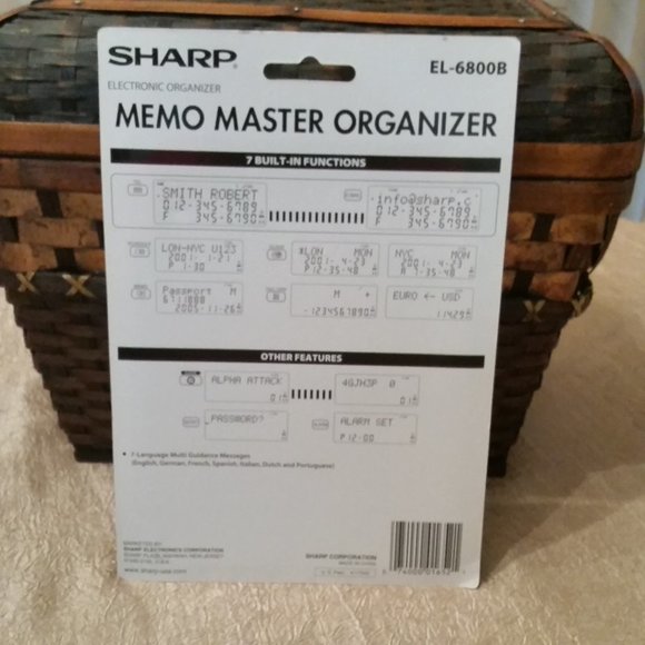 Sharp | Office | Sharp El680b Memo Master Organizer | Poshmark